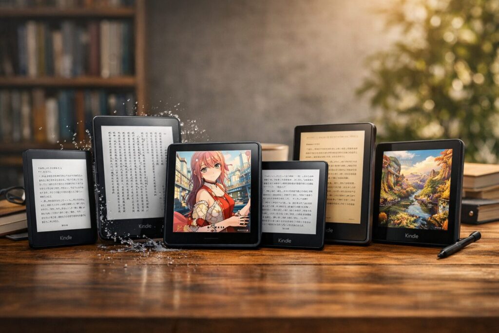 【2026年最新版】Kindle端末おすすめ比較｜どれを選ぶ？6モデルを徹底解説 - MY ライフ×ワーク